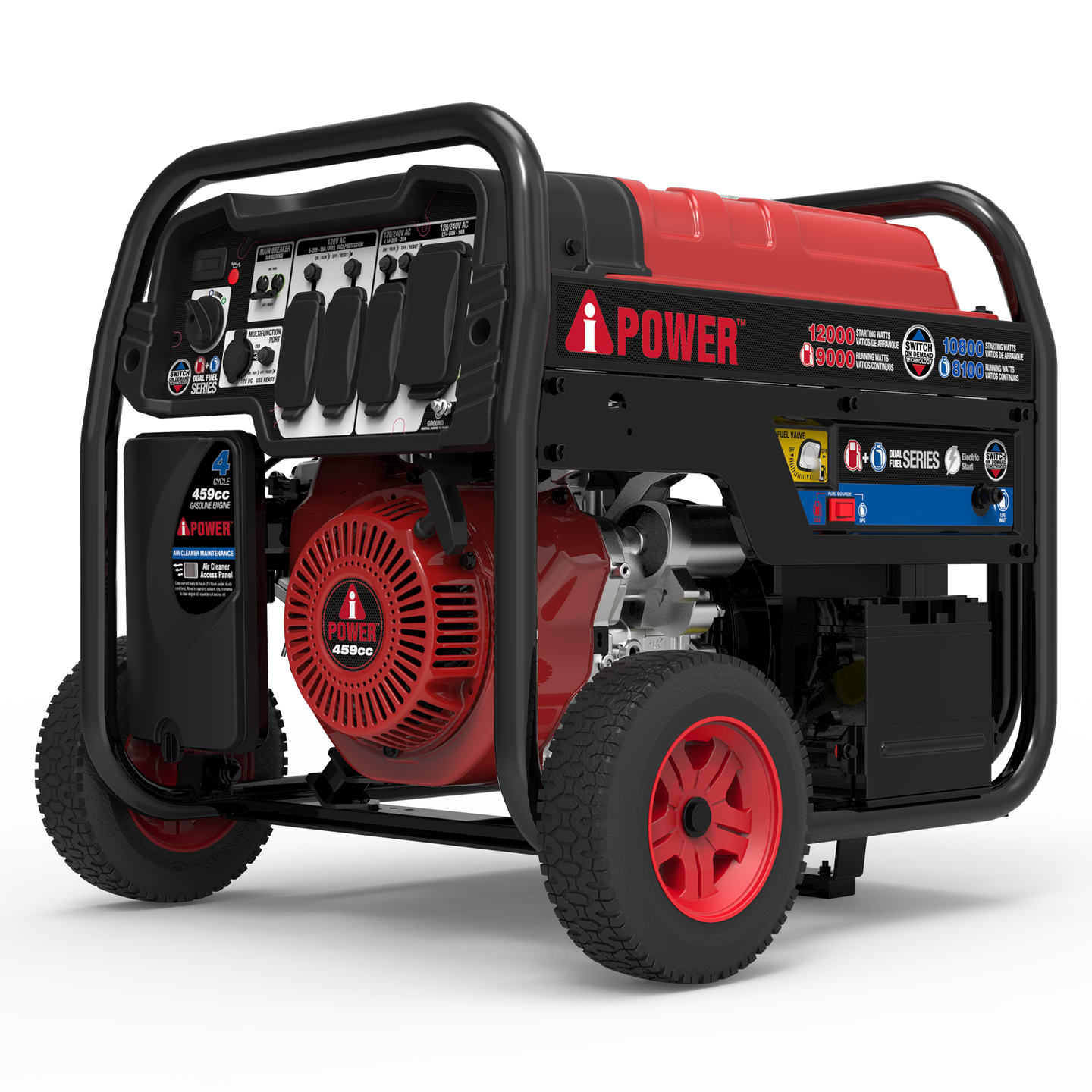 SUA12000ED - 12000 Watt Dual Fuel Portable Generator