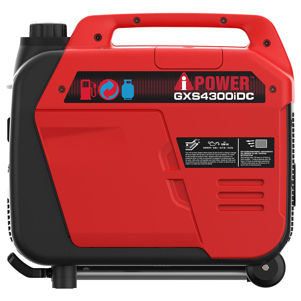 GXS4300iDC - Dual Fuel Inverter Generator – A-iPower Corp.